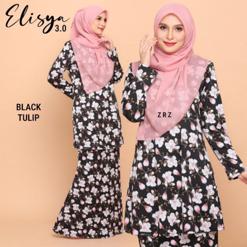 ZRZ Kurung Elisya 3.0 Kurung Moden Tanpa Gosok | Shopee Malaysia