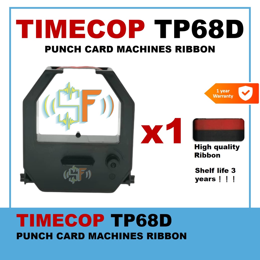 TIMECOP TP-68D TP-69D TP68 TP-68N TP 68 Punch Card / Time Recorder Ink ...