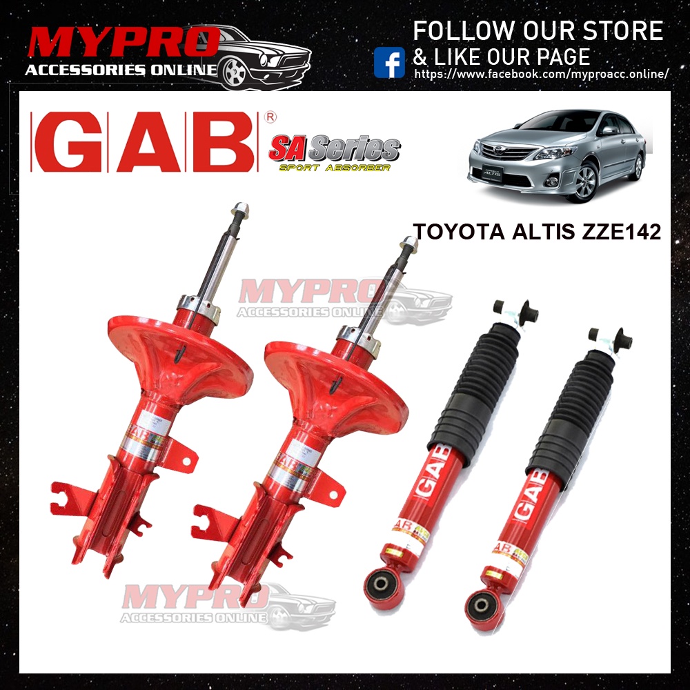 TOYOTA ALTIS ZZE142 🚗 GAB SA Series Heavy Duty Sport Absorber | Shopee ...