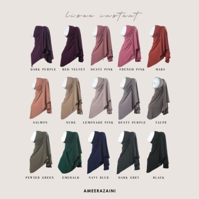 Tudung Ameera Zaini (Lisaa Instant) | Shopee Malaysia