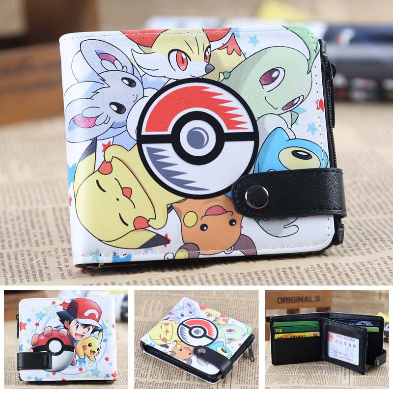 Pokemon Poke Ball Cute Cartoon 3D New Mini Short Card Wallet Boy and ...