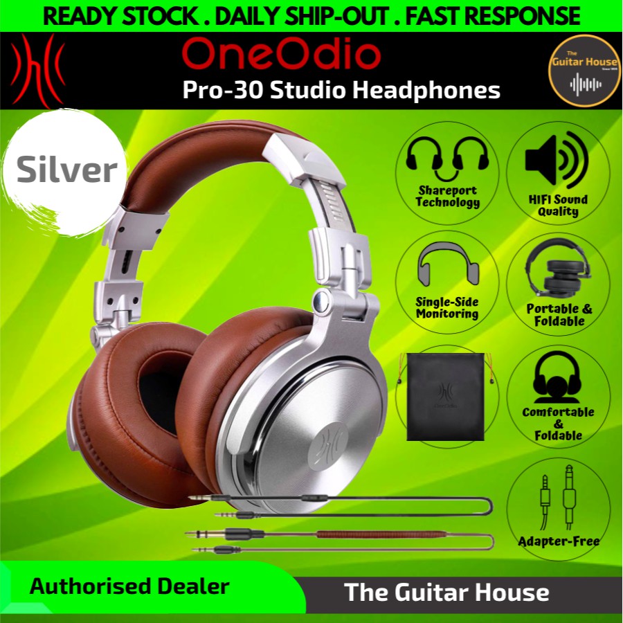 OneOdio Pro-30 Studio Headphones Silvery with Mic (Pro 30) (Pro30) | Shopee Malaysia