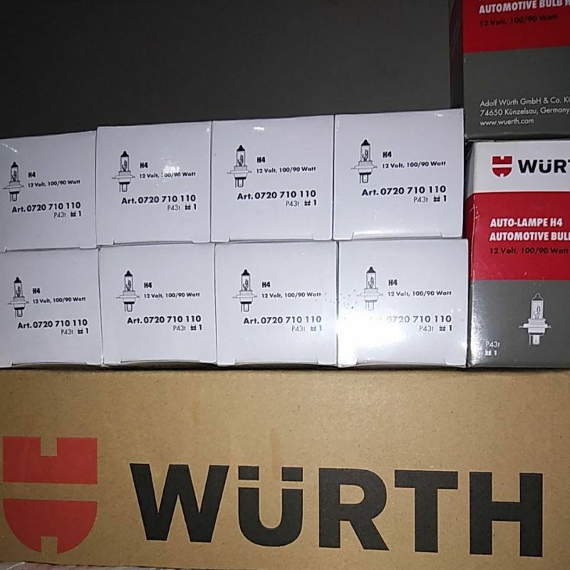 WURTH H4 Automotive Bulb 12v 100/90 1pc | Shopee Malaysia