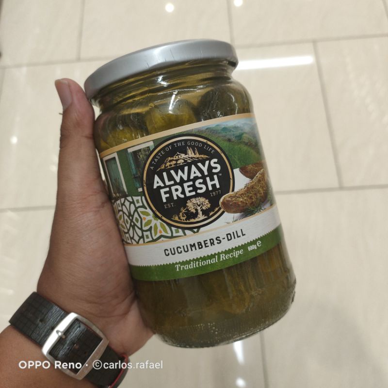 [Halal] Always Fresh Whole Cucumber Bread Butter Spicy Sweet Salty Sour ...