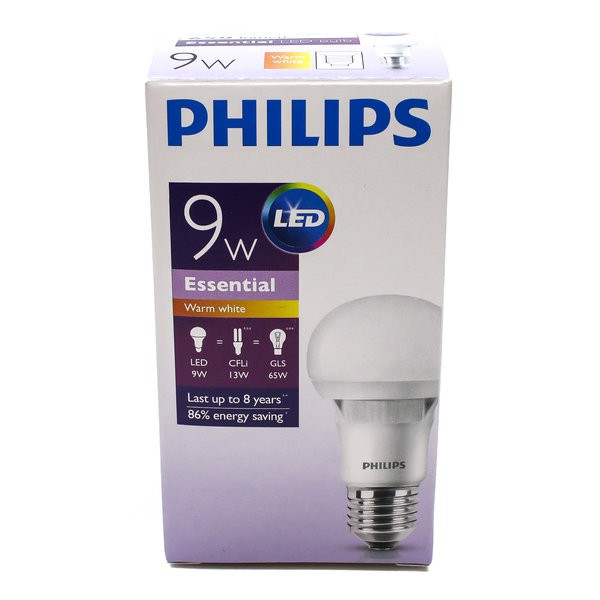 PHILIPS 9W ESSENTIAL LED BULB (WARM WHITE/COOL DAYLIGHT) | Shopee Malaysia