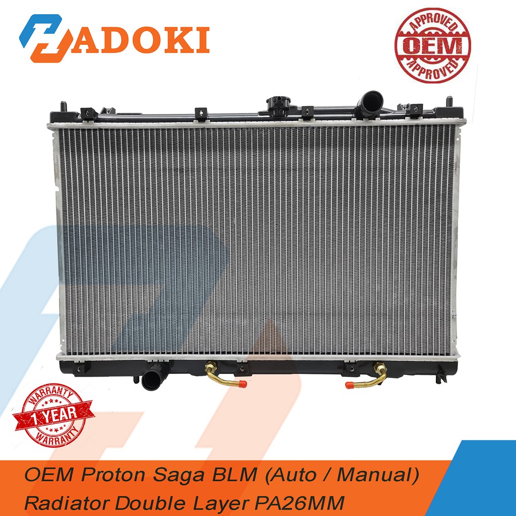 OEM Proton Saga BLM (Auto /Manual) Radiator Double Layer PA26MM ...