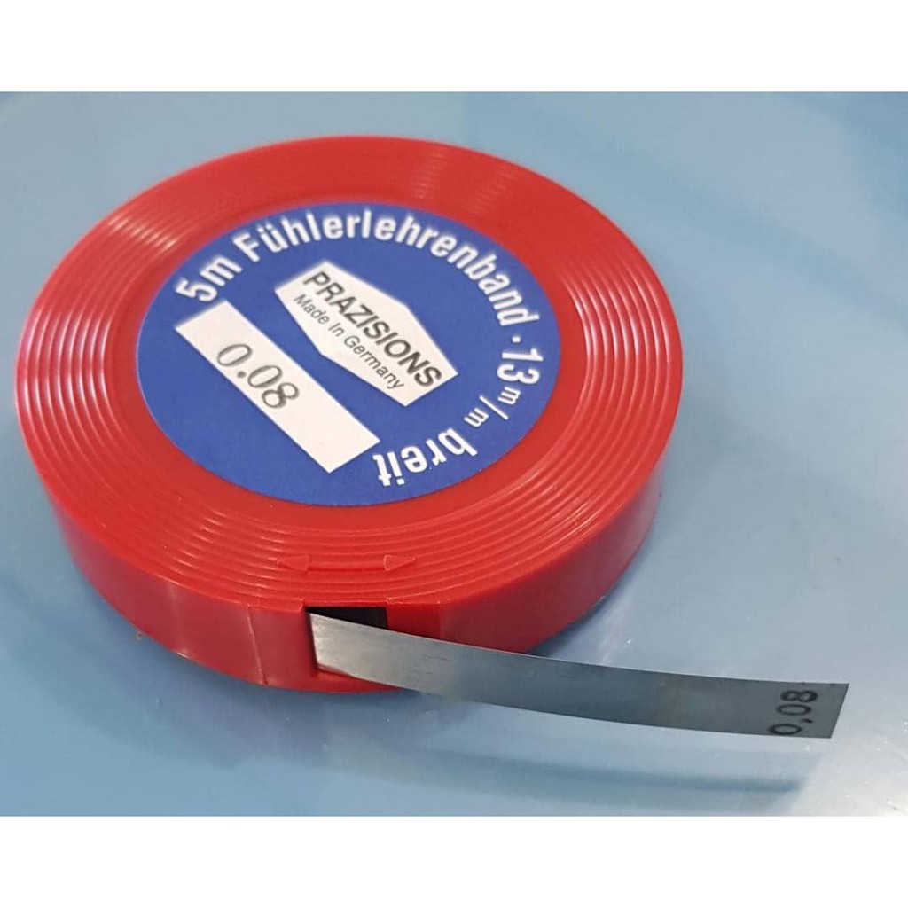 PRAZISION / ACCUD / WERKA FEELER STRIP IN ROLL 12.7MM X 5 METER 0.01MM ...