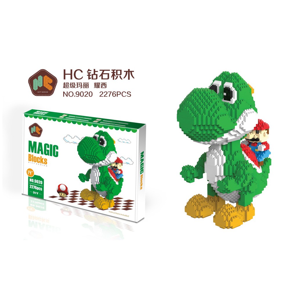 HC Magic Mini Blocks Nano Blocks Lego Yoshi Mario | Shopee Malaysia