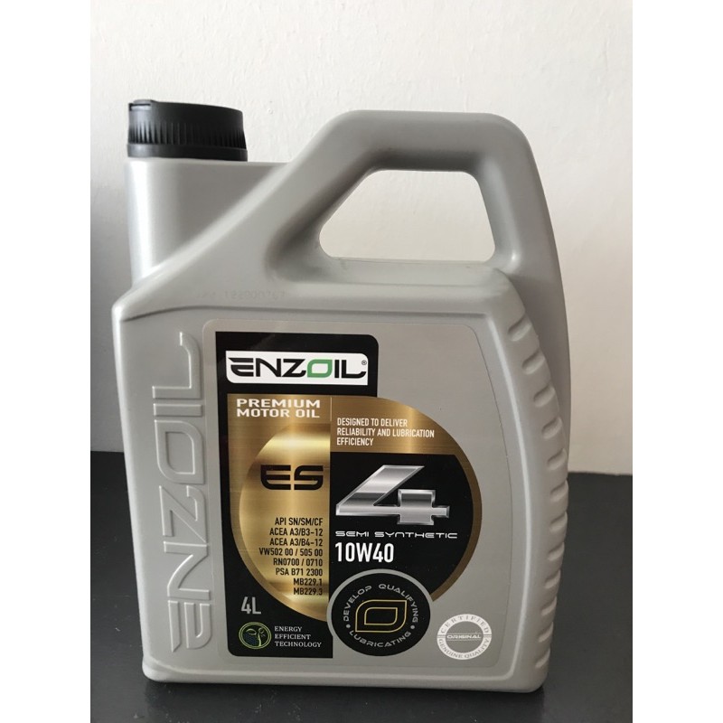 ENZOIL PREMIUM MOTOR OIL ES4 10W40 API SN 4L | Shopee Malaysia