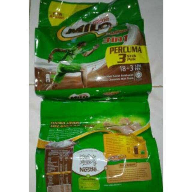 Malaysia Milo Protomalt Nestle Drink 3 in 1 Actigen E Contents ...