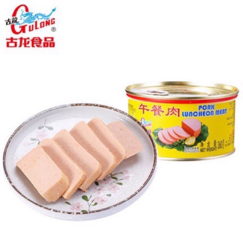 午餐肉 Gulong 古龙午餐肉 Pork Luncheon Meat 360g (马来西亚现货) expiry date Year 2023 ...