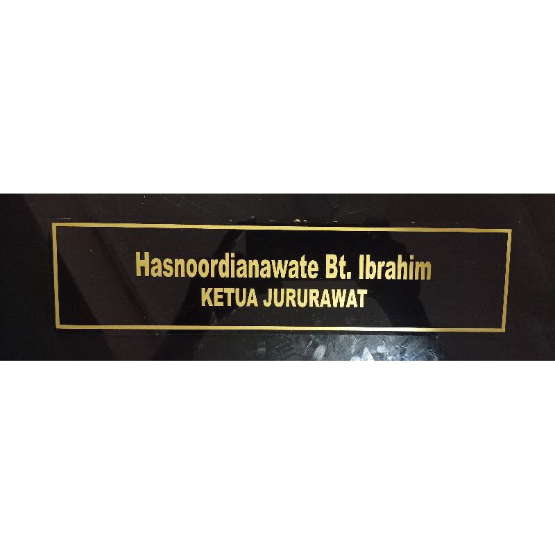 Nametag / Tanda Nama Pintu Khat/Rumi/Jawi | Shopee Malaysia