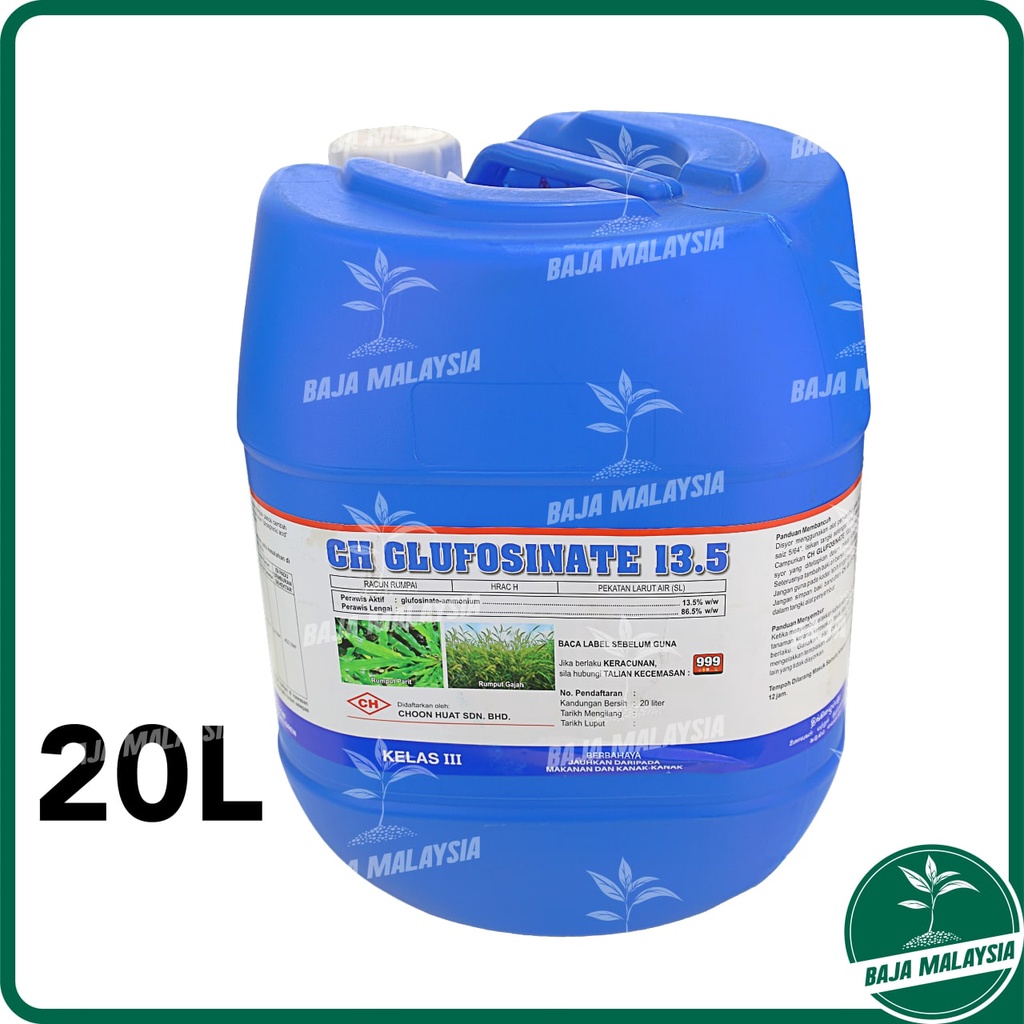 CH GLUFOSINATE 13.5 20 Liter Glufosinate-Ammonium 13.5% Grass Killer ...
