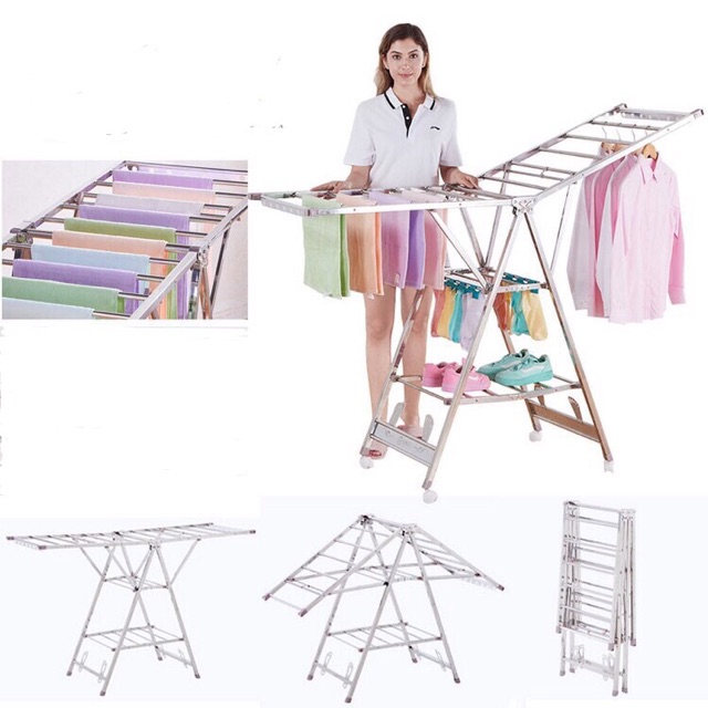 Stainless Steel Clothes Drying Rack | Shopee Malaysia