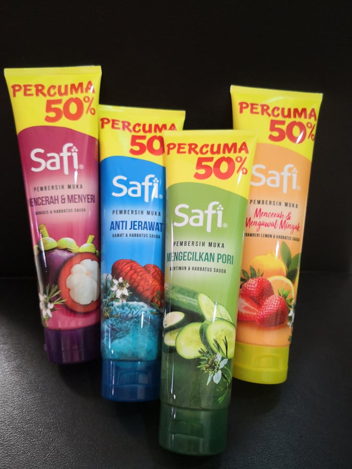 8 JENIS: Safi Balqis Pembersih Muka Facial Cleanser Nano Oxygen and ...