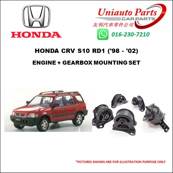 HONDA CRV S10 RD1 ('98 - '02) ENGINE + GEARBOX MOUNTING KIT SET | Shopee Malaysia