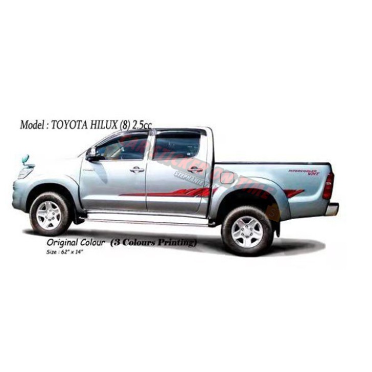 TOYOTA HILUX ORIGINAL DESIGN SIDE BODY STICKER - 8 | Shopee Malaysia