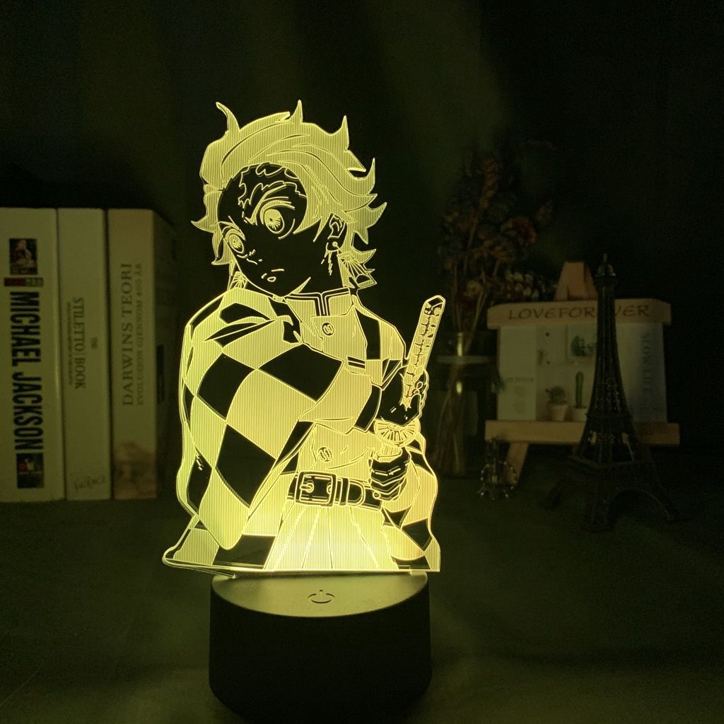 Demon Slayer Agatsuma Zenitsu Night Light Bedroom Decor LED Colorful ...