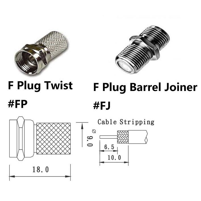 ASTRO RG6 CONNECTOR JOINT CABLE | Shopee Malaysia