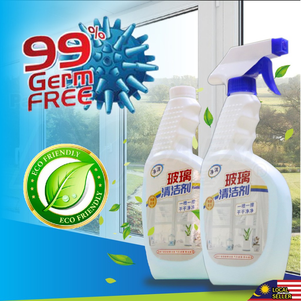 500ml Glass Cleaner Window Cleaning Liquid Spray 玻璃清洗剂 | Shopee Malaysia