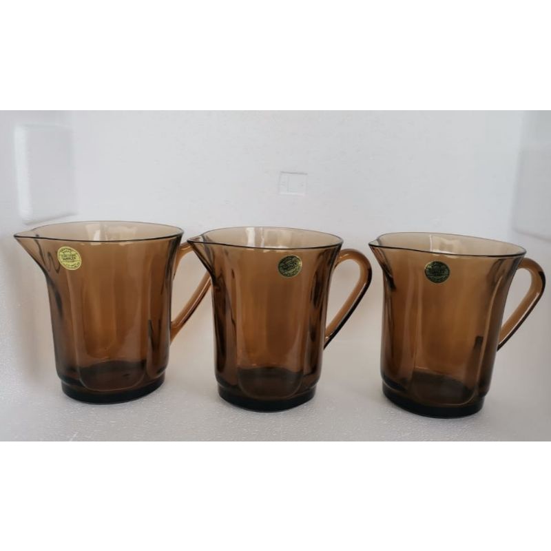 ORIGINAL DURALEX Water Jar 1500ml Brown colour /Jug Kaca/jar kaca ...
