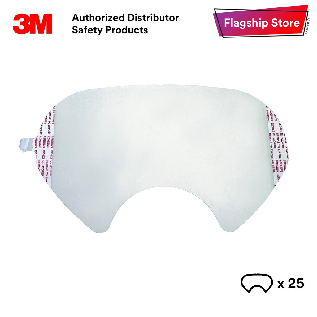 3M 6885 Faceshield Cover for 3M Full Facepiece 6000 Series/ Accessories ...