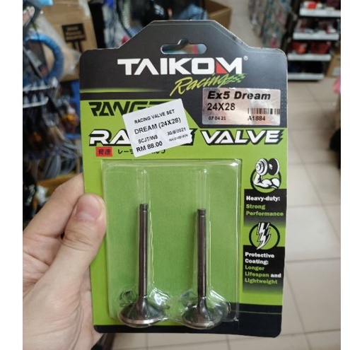 Taikom Racing Engine Valve set EX5 / Dream (24/28 23/27) | Shopee Malaysia