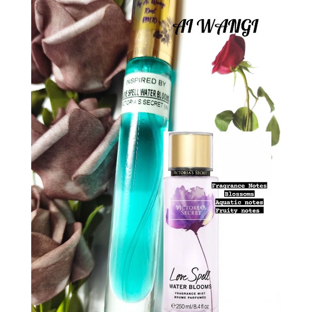 PERFUME EDP LOVE SPELL WATER BLOOMS INSPIRED BY VICTORIA SECRET 10ML ...