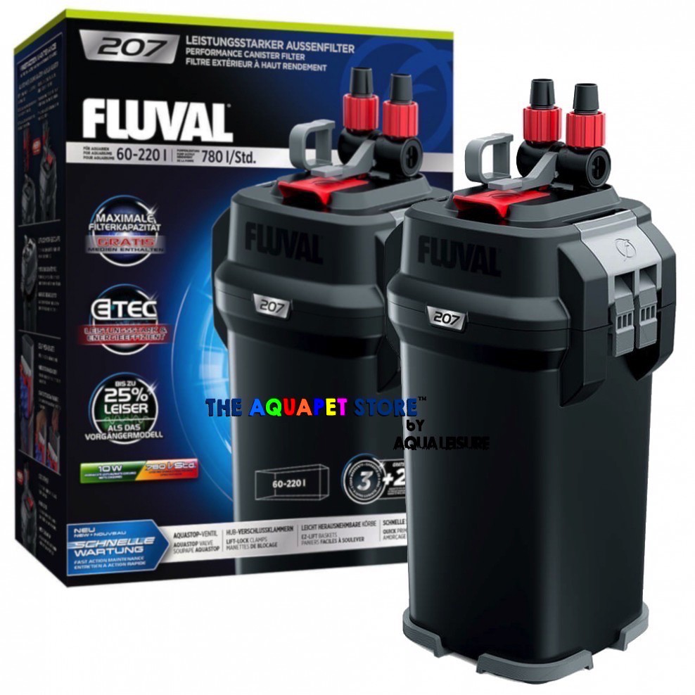 FLUVAL 207 PERFORMANCE CANISTER FILTER UP TO 220L (45US GAL) | Shopee ...