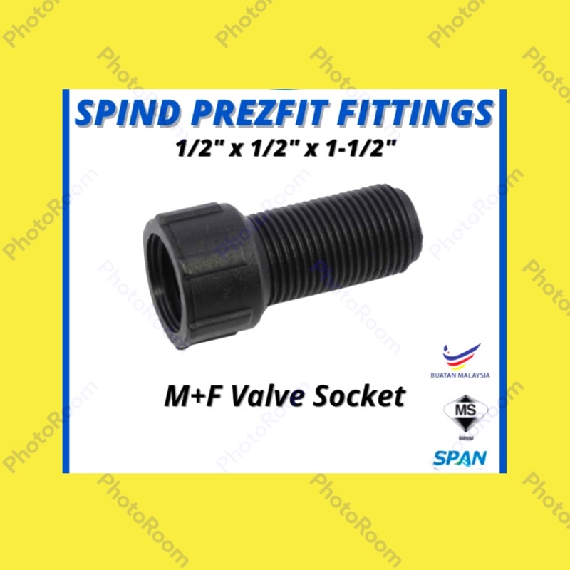 POLY EXTENSION SOCKET / Spind Prezfit HDPE Joint Fitting M+F Valve ...