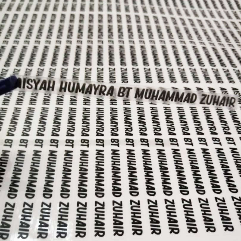 100pcs ++ Sticker label nama anak sekolah & lain-lain | STICKER ...