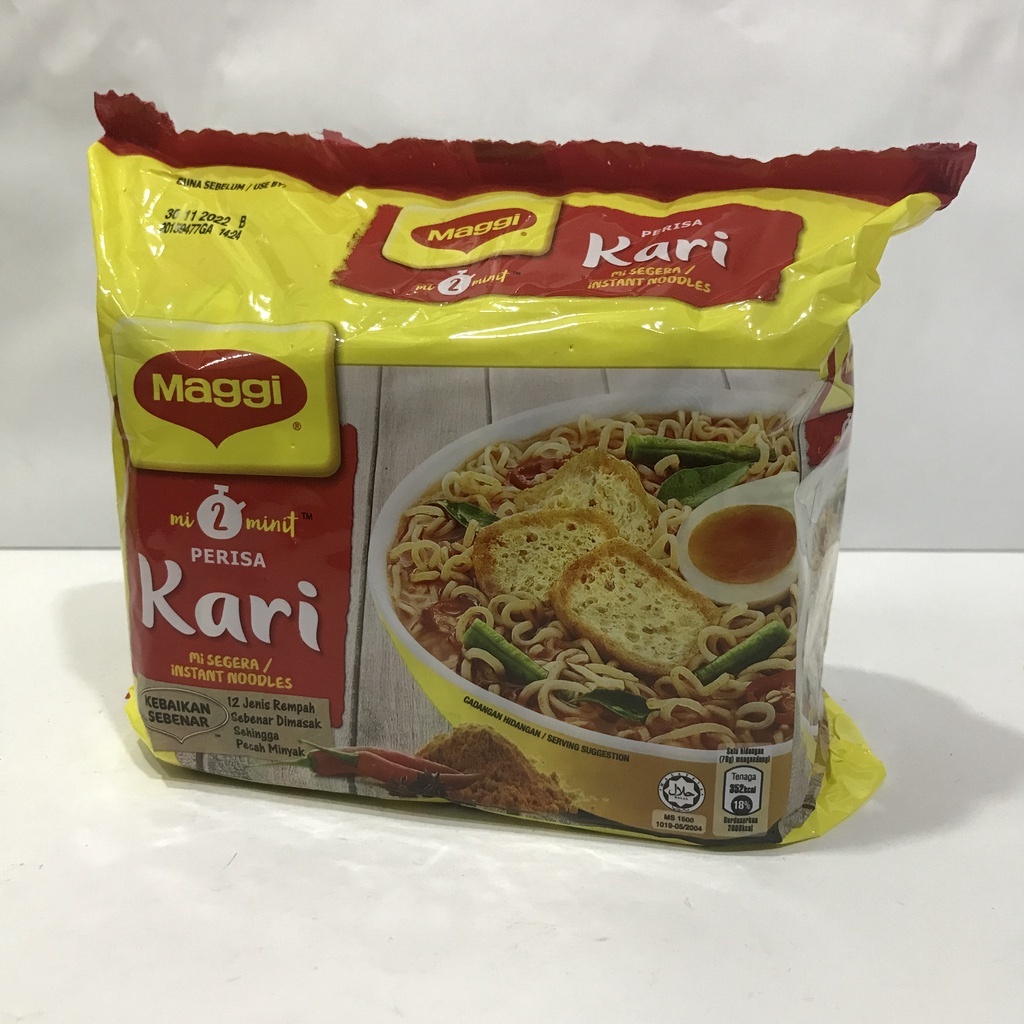 [GY Office] Maggi Instant Noodles Curry (5 Packs x 79g) | Maggi Kari ...