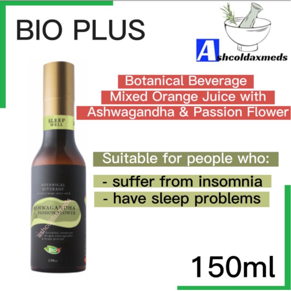 Bio+ / Bioplus Ashwagandha & Passion Flower Botanical Beverage 150ml ...