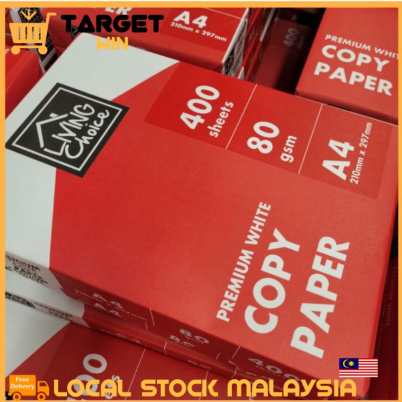 Premium Photocopy Paper BORONG WHOLESALE A4 Kertas 70 / 80 gsm 400s ...