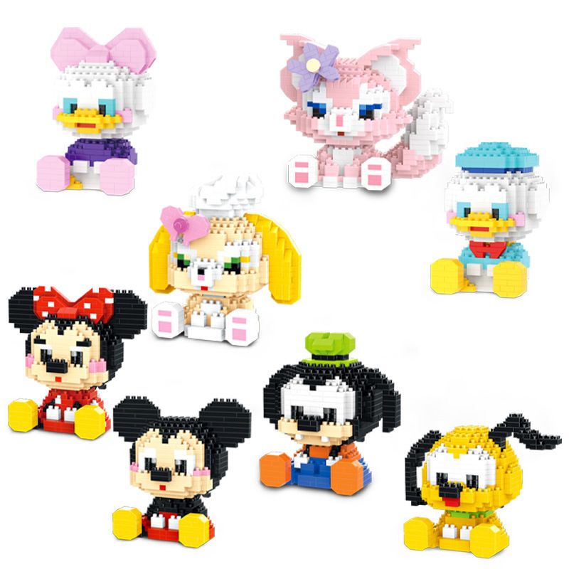 Lego Mini Block Disney Cartoon DIY Model Building Blocks Nano Block Kids Girl Boy Toys | Mainan ...