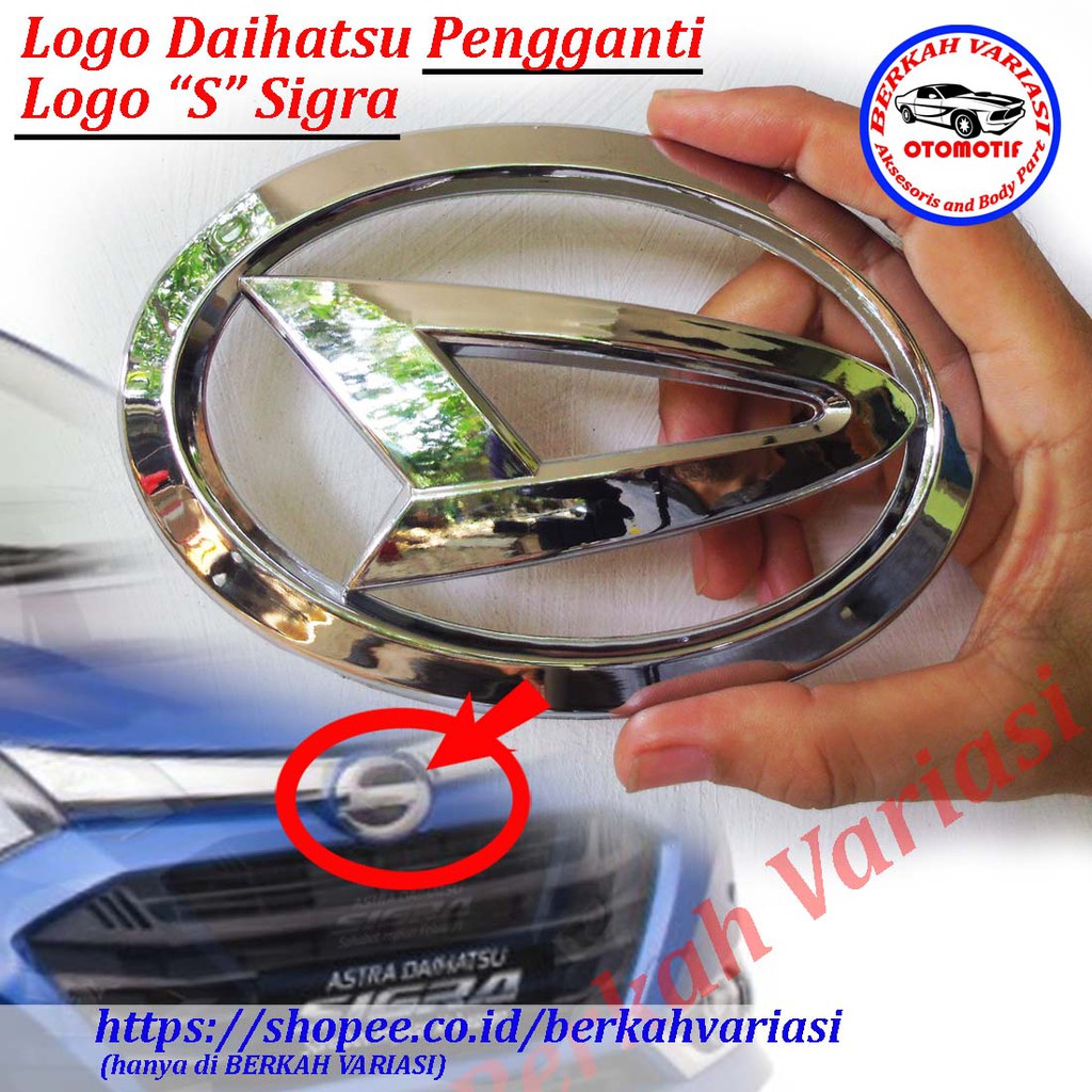 Daihatsu Logo Emblem Replacement Front S Sigra Logo Emblem | Shopee ...