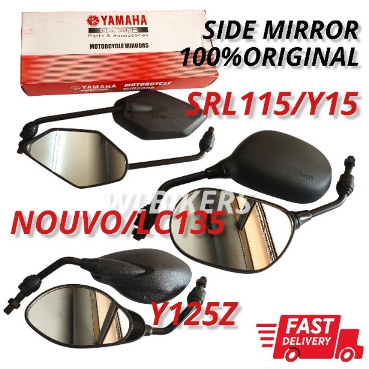 YAMAHA Y15 SRL115 LAGENDA LC135 LC SOALRIZ AVANTIZ NOUVO EGO Y125 SIDE MIRROR CERMIN SISI KACA ...