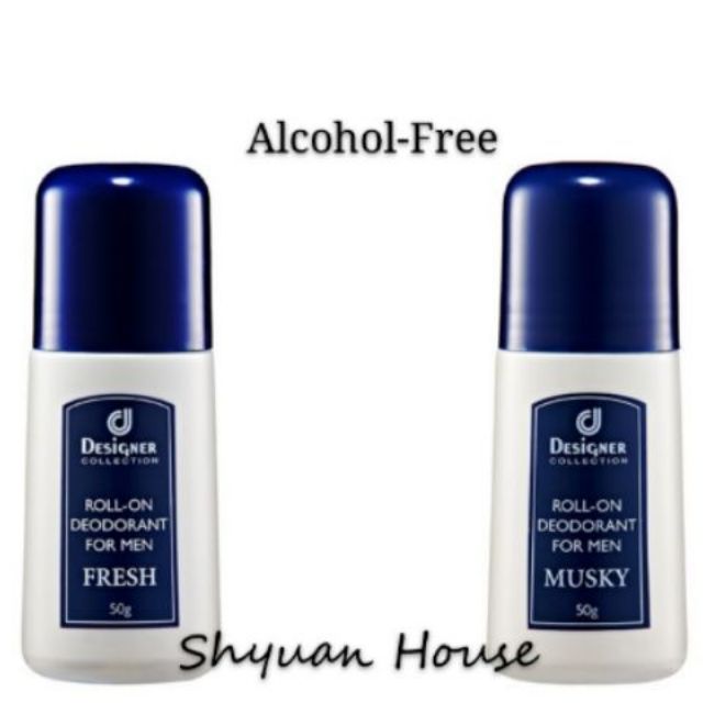 (ShyuanHouse) Roll-On Deodorant For Men 50g - Fresh / Musky | Shopee ...