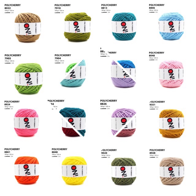 Onitsuga POLYCHERRY Knitting Yarn (Poly Cherry Yarn) | Shopee Malaysia