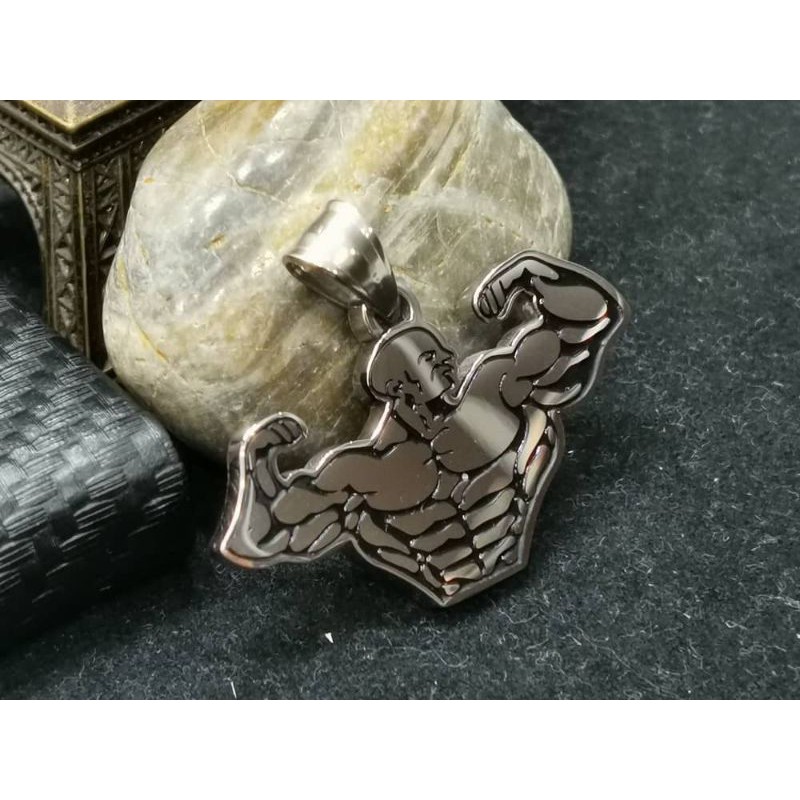 Stainless steel Muscle Man Bodybuilder Fitness men's pendant! 白钢时尚男装吊坠 ...