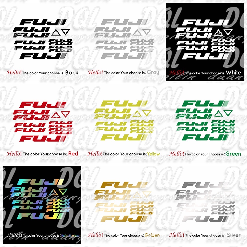 Bicycle Stickers Mountain Bike Road Bike Frame Sticker FUJI Fuji Frame ...
