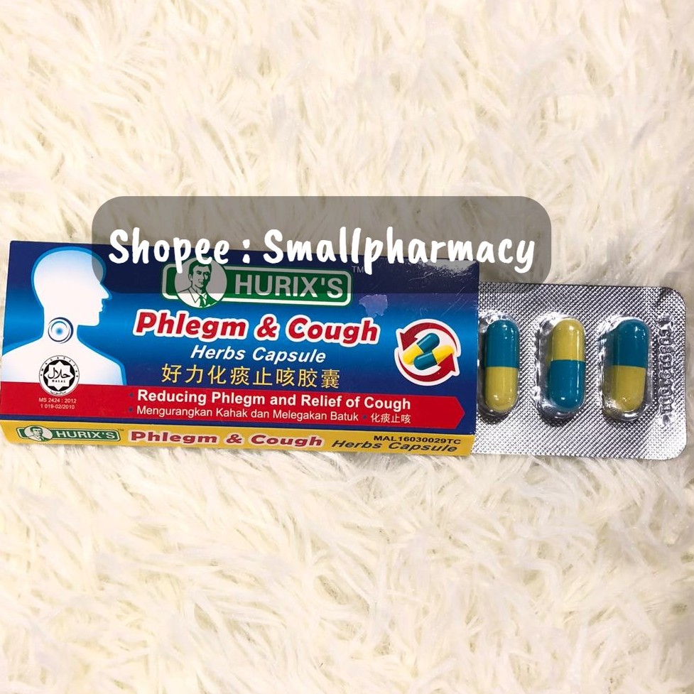 Hurix's Phlegm & Cough Capsule 6s 603162 | Shopee Malaysia