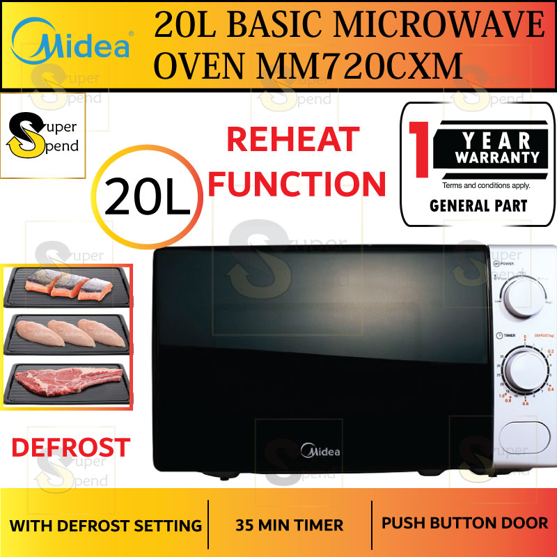 [ 20 L ] Midea Basic Microwave Oven MM720CXM MM720CGE similar sharp ...
