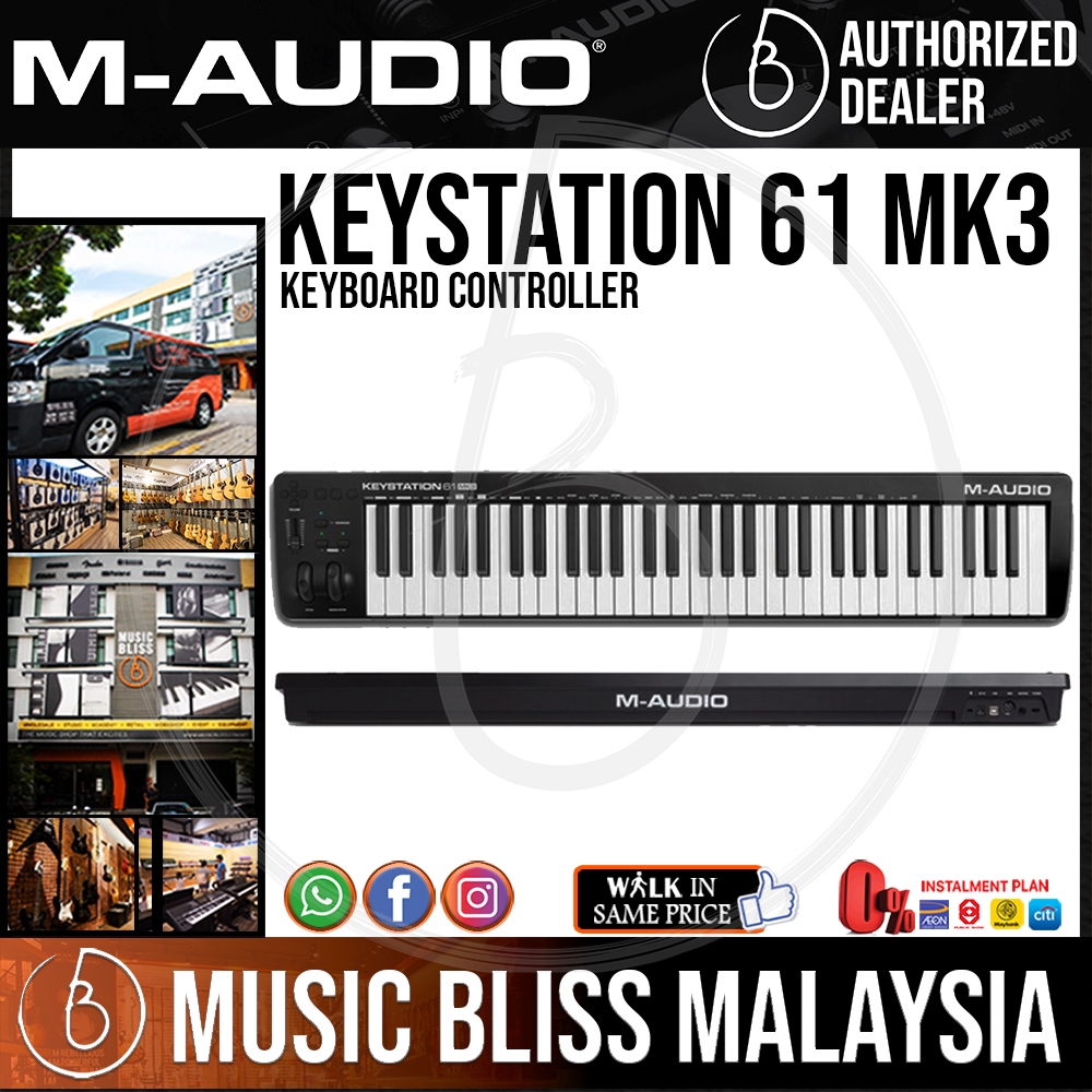 M-Audio Keystation 61 MK3 61-key Keyboard Controller | Shopee Malaysia