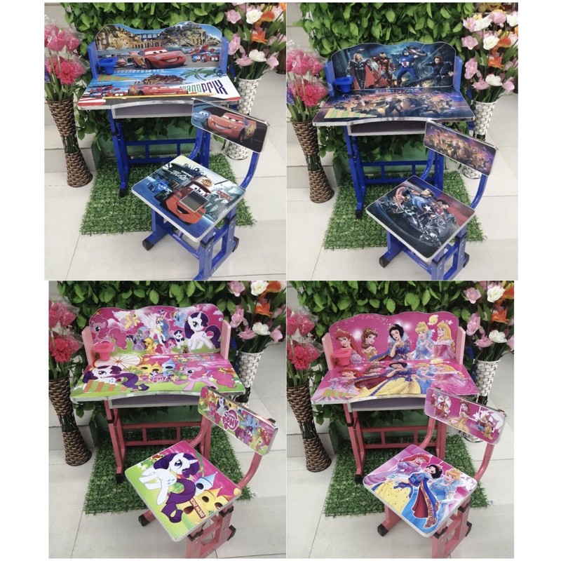 STUDY TABLE SET FOR KIDS ANIME CHARACTER DESIGN | Shopee Malaysia