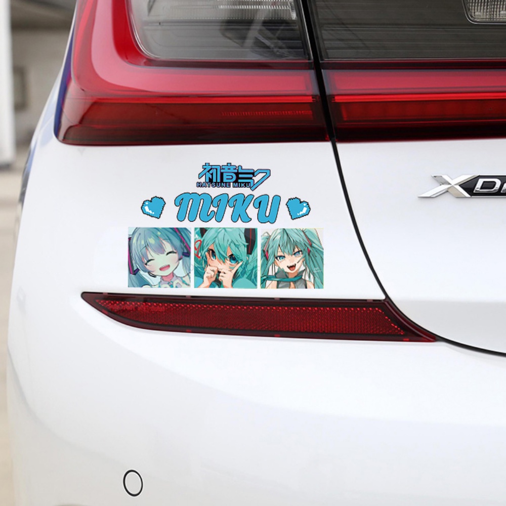 Hatsune Miku Two-Dimension Cartoon Sticker Windshield Car Door Stickers ...