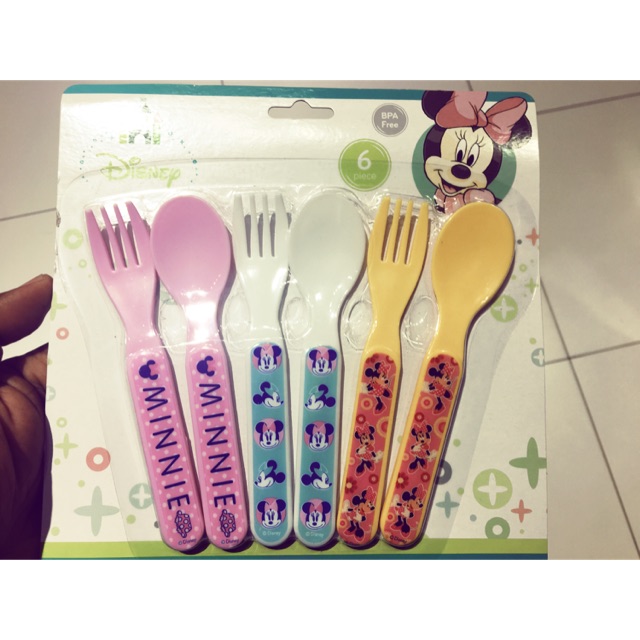 Disney minnie mouse fork and spoon | Shopee Malaysia