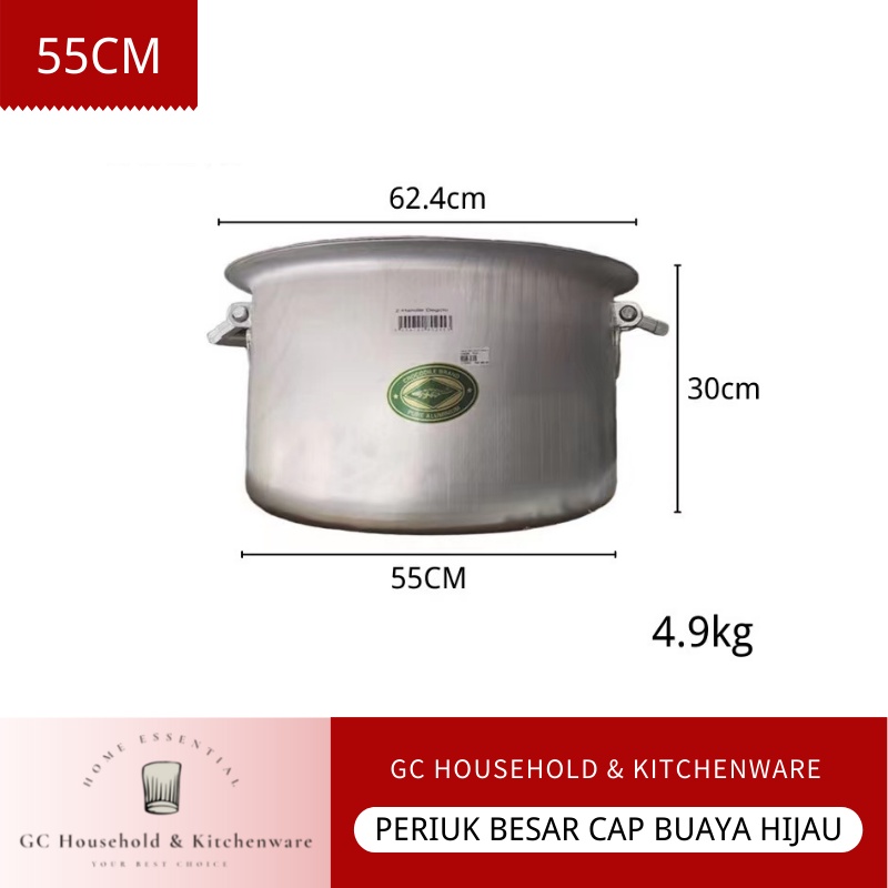 READY STOCK!! SAIZ 55CM-95CM/ PERIUK CAP BUAYA HIJAU/PERIUK CATERING ...