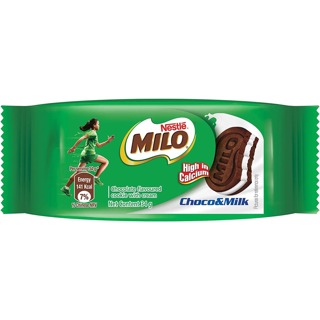 MILO Biscuit Sandwich Choco with Milk 3 x 34g | Shopee Malaysia