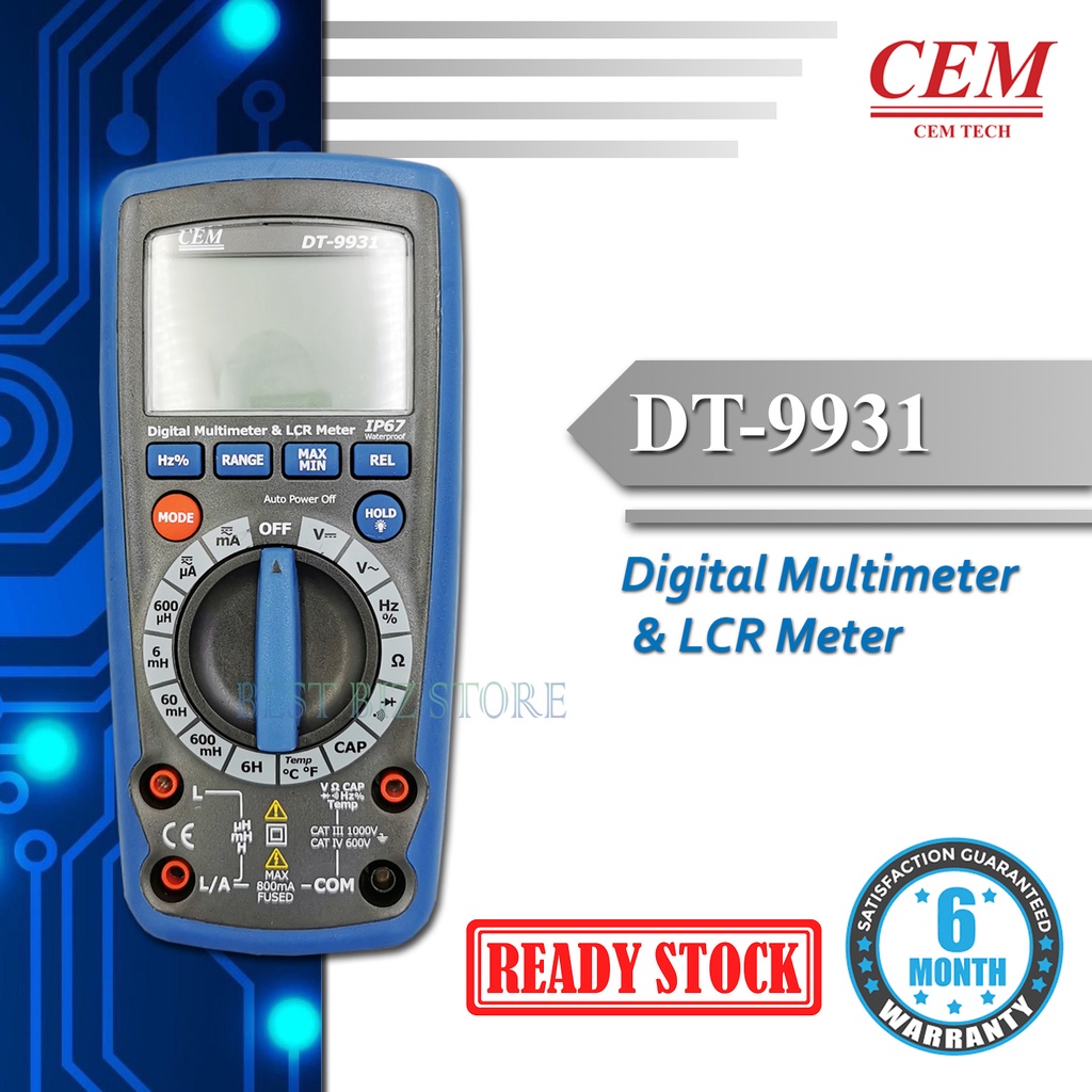 CEM DT-9931 Digital Multimeter & LCR Meter 11,000 Counts | Shopee Malaysia